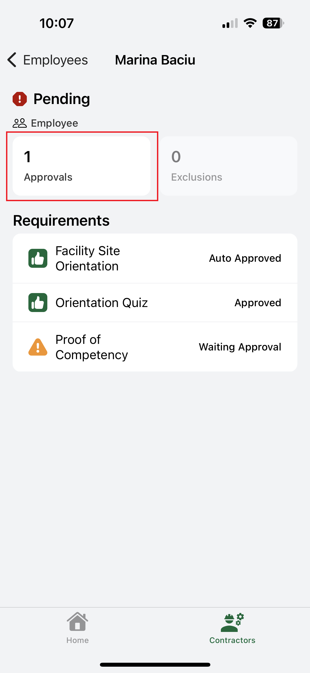 Manage Pending Employee Approvals – Knowledge Base