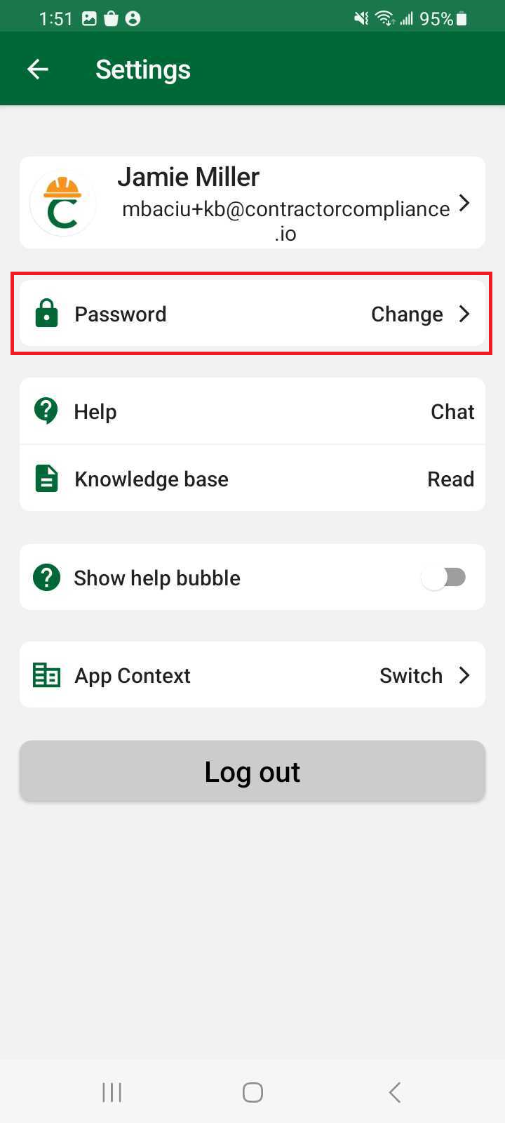 How To Change or Reset Your Password (Android) – Knowledge Base