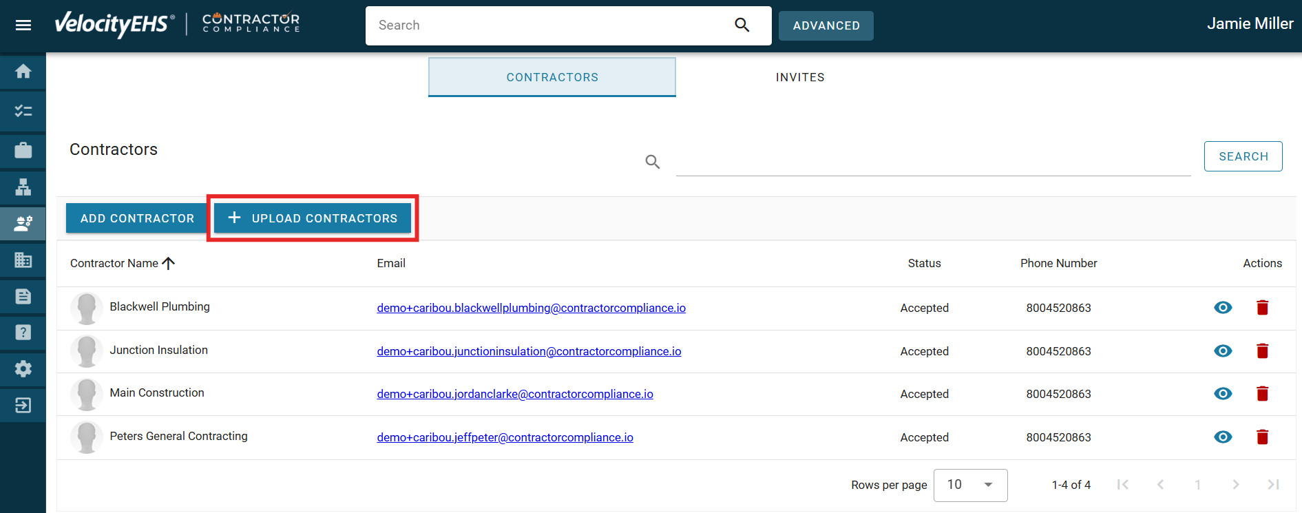 Contractor List Upload – Knowledge Base