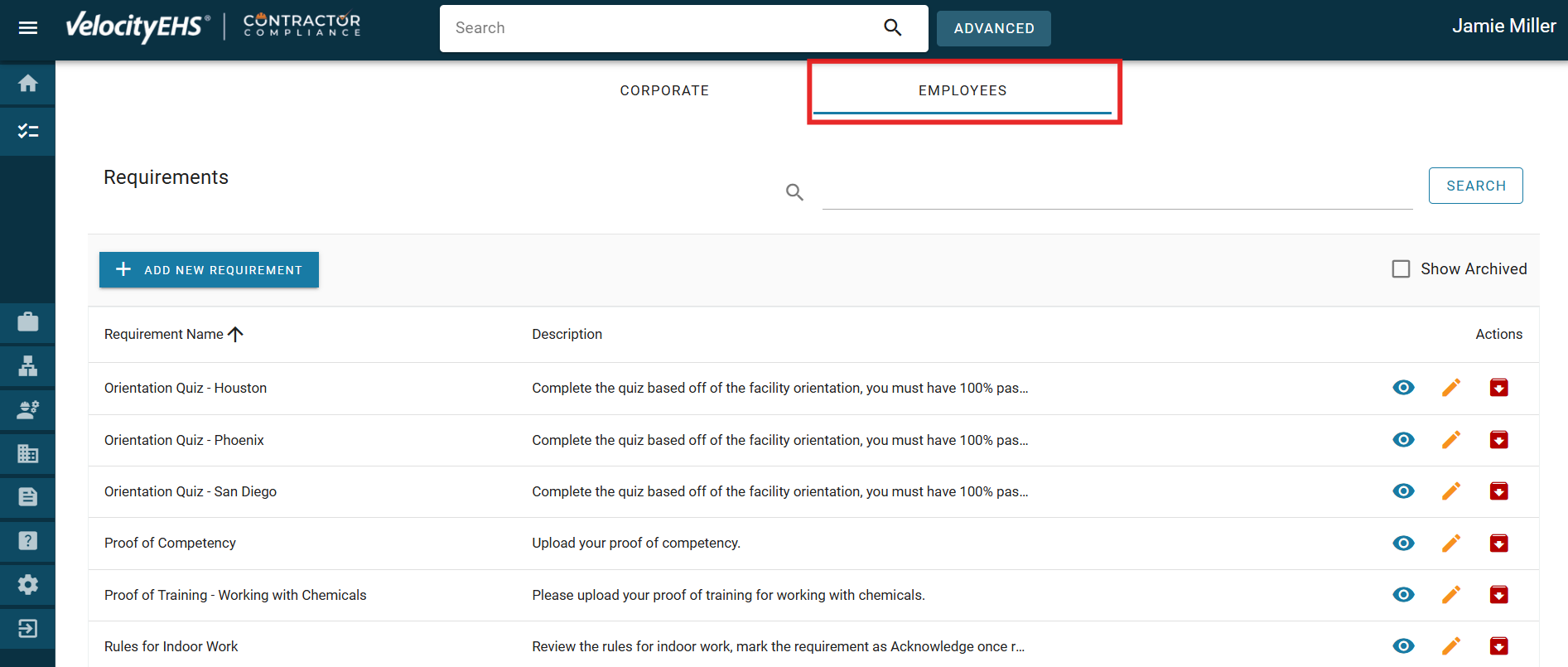 How to Edit or Delete a Requirement – Knowledge Base
