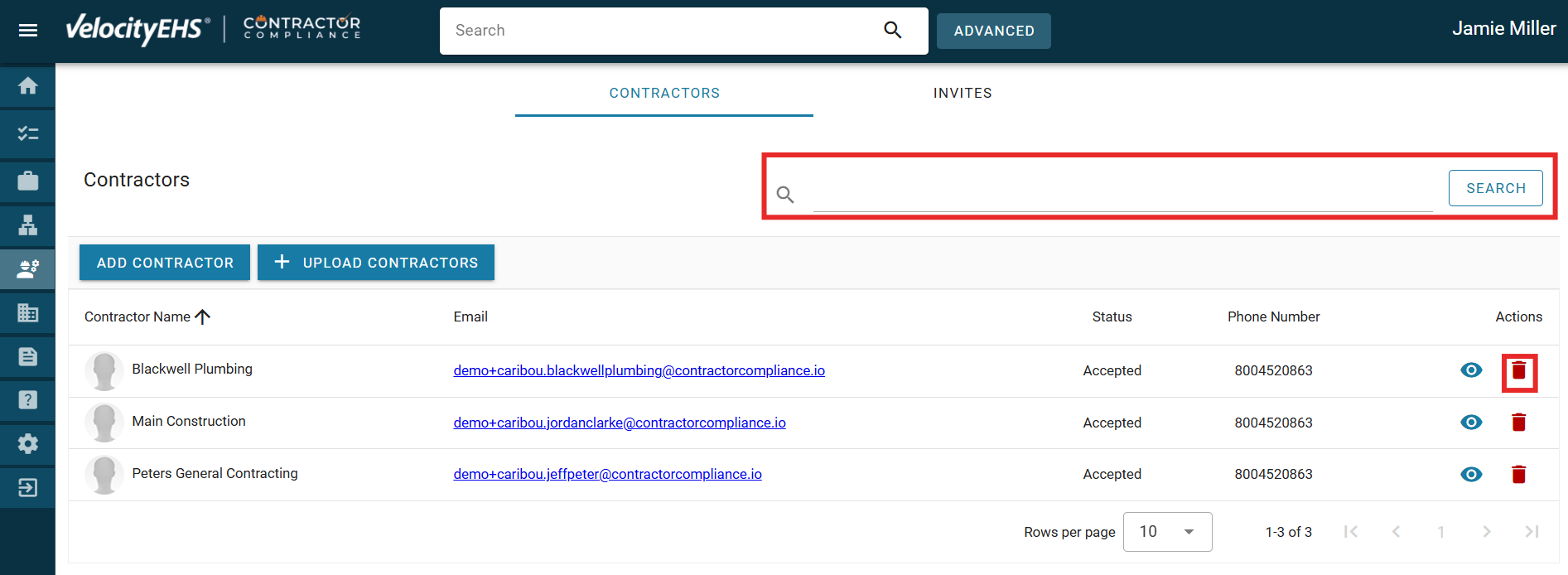 How to Delete a Contractor – Knowledge Base